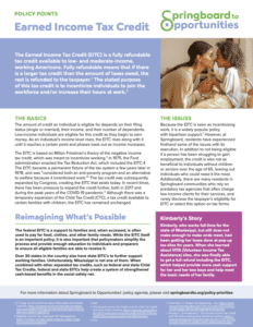 Earned Income Tax Credit | Springboard to Opportunities
